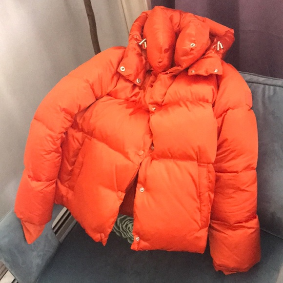 SAM. | Jackets & Coats | Sam Nyc Orange Puffer | Poshmark